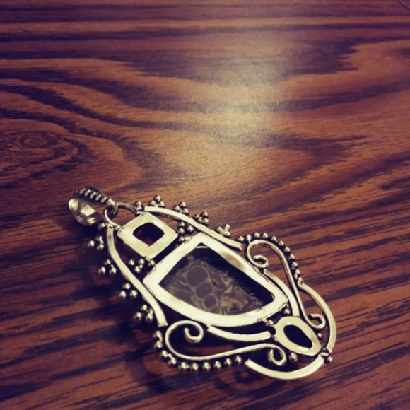Handmade | Jewelry | Turtella Jaspergarnetamethyst Pendant Kp23 | Poshmark